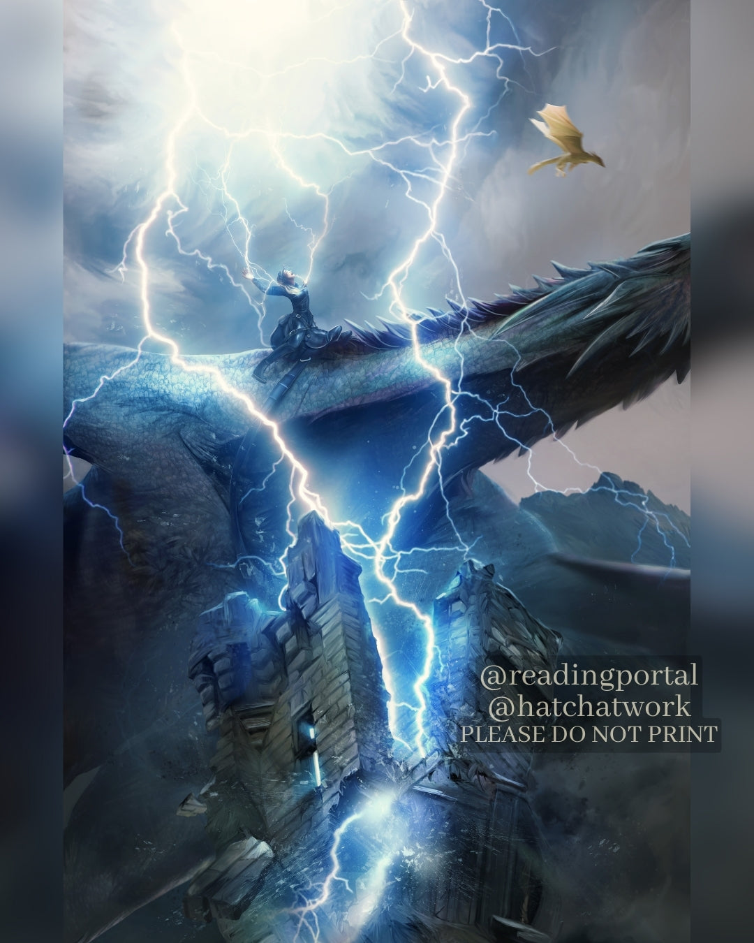 Lightning Wielder Premium Print, Fourth Wing – Reading Portal