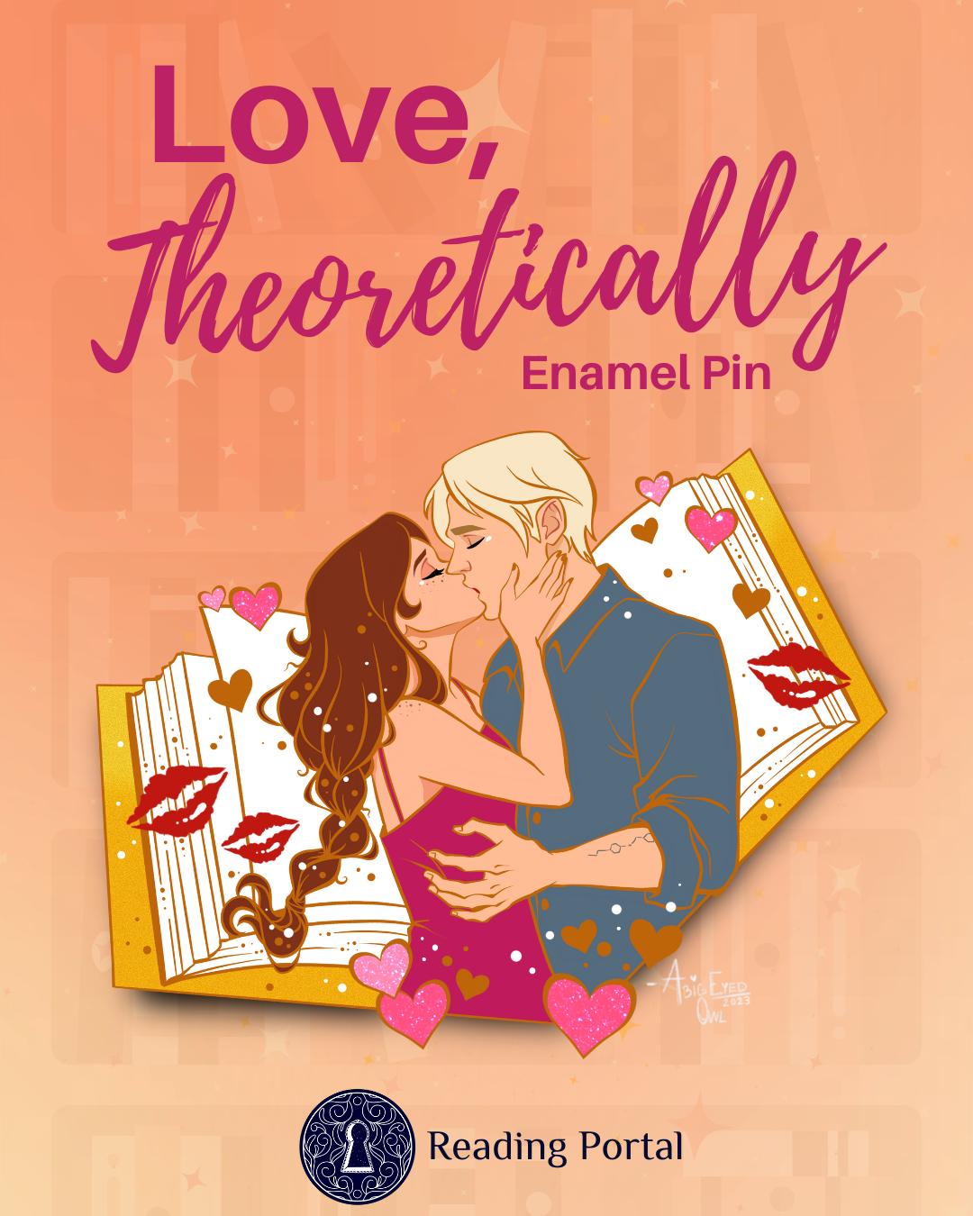 Love, Theoretically Enamel Pin – Reading Portal